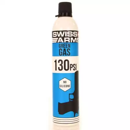 Bouteille Gaz Airsoft 130 PSI Sec Swiss Arms 500ml - Bleu