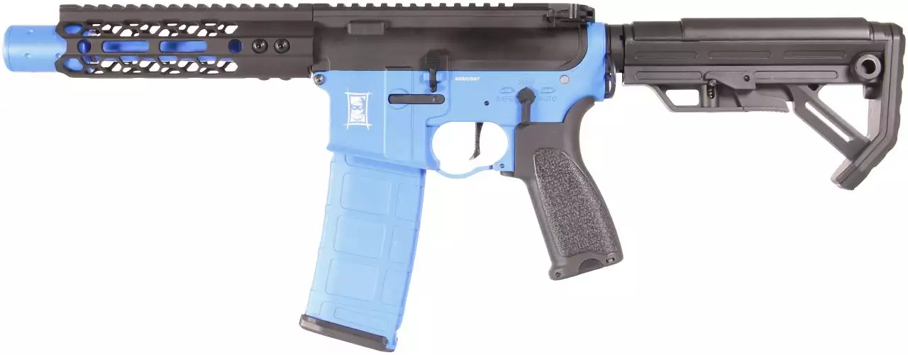 Fusil Bushido Chugi AEG Speedsoft Saïgo Defense Bi-ton Bleu - SGM4M005